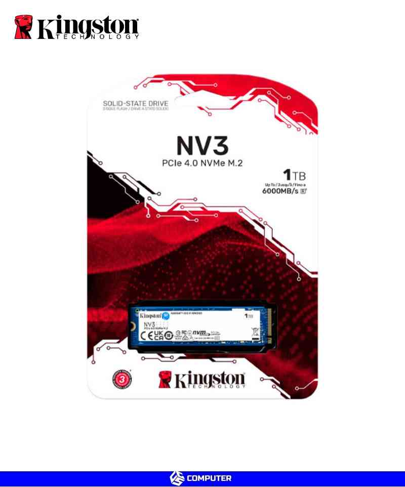 DISCO SSD M.2 PCIe 1TB KINGSTON NV3 PCI4 6000mb/s