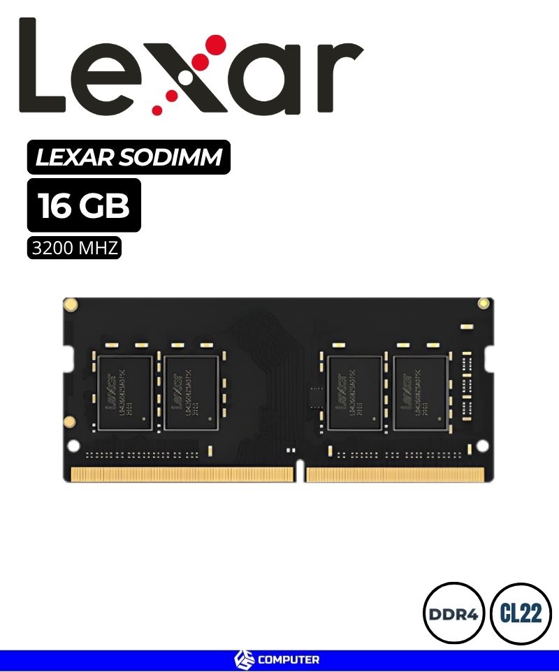 MEMORIA RAM LEXAR 16GB 3200MHZ DDR4 SODIMM
